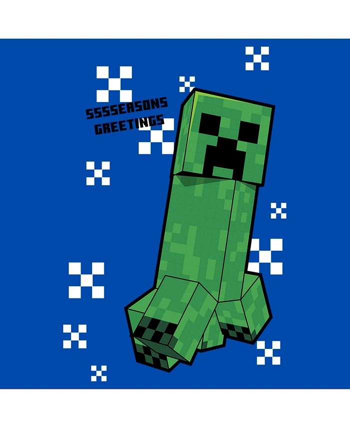 Microsoft Boy's Minecraft SSSSeasons Greetings Creeper Child T-Shirt ...