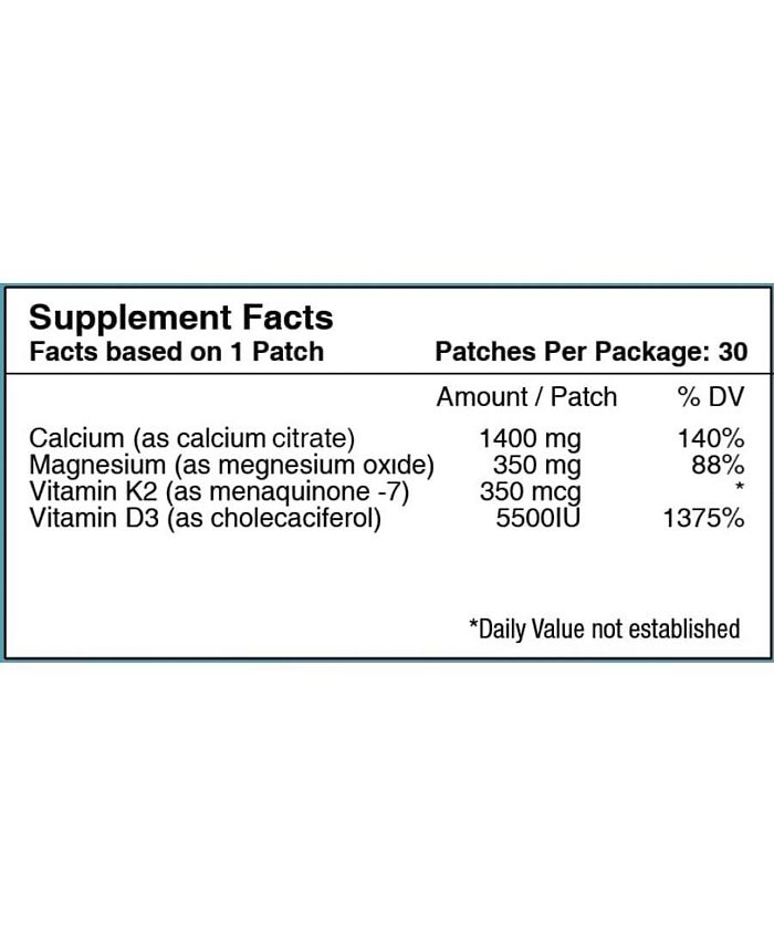 PatchAid Vitamin D3 Plus Calcium Vitamin Patch by (30-Day Supply) - Macy's