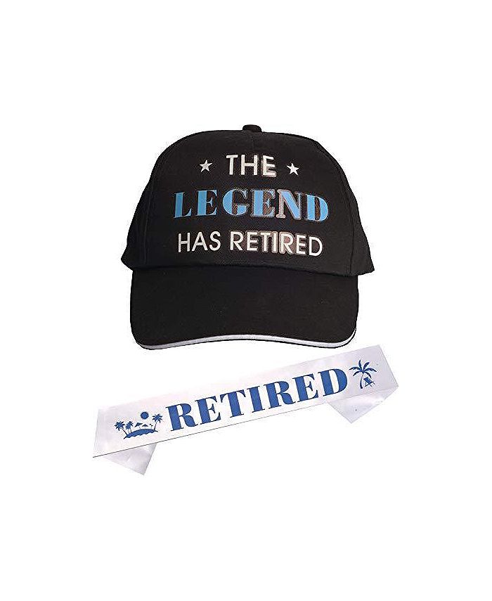 Meant2tobe Male Retirement Gifts, Officially Retired Sash and Hat ...