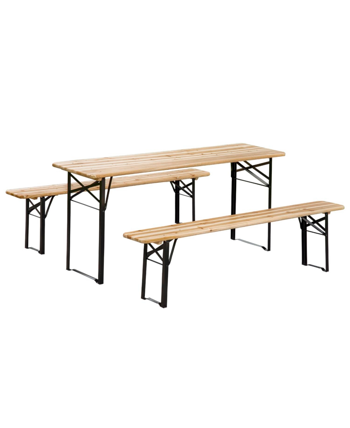 Click here for Outsunny 6 Portable Picnic Table and Bench Set  Ou... prices