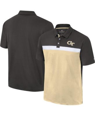 Men's Colosseum Charcoal Georgia Tech Yellow Jackets Two Yutes Polo ...
