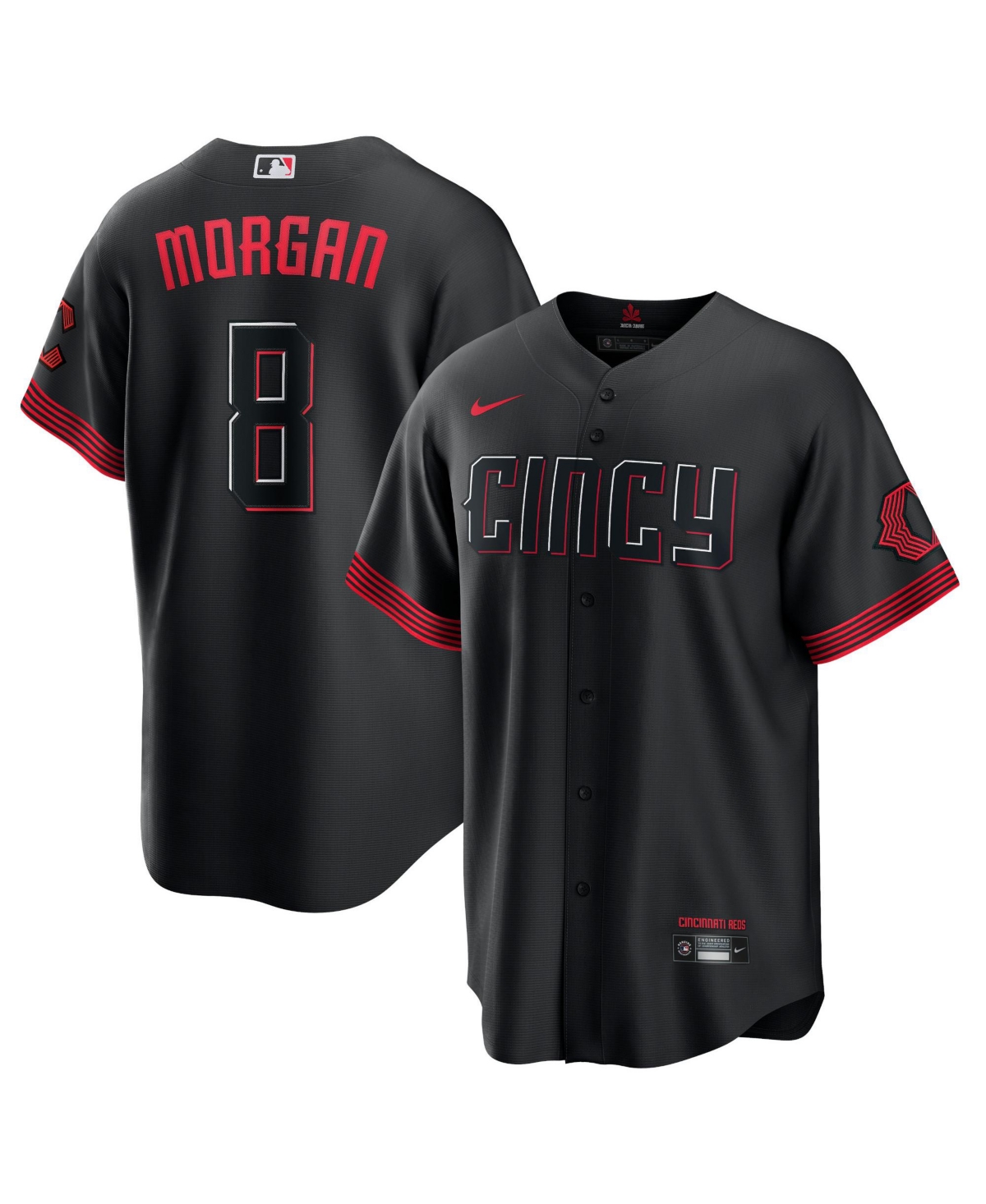 Click here for Mens Nike Black Cincinnati Reds Joe Morgan 2023 Ci... prices