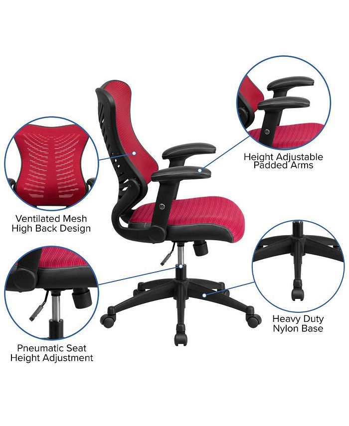 EMMA+OLIVER High Back Designer Mesh Executive Ergonomic Office Chair W ...