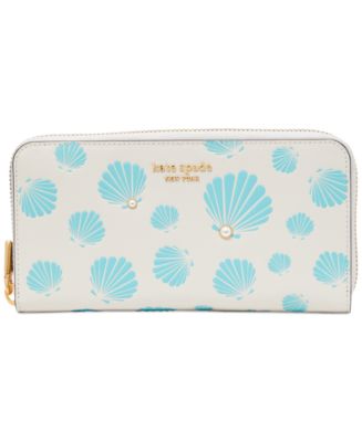 kate spade new york Seashell Embossed Saffiano Leather Zip Around ...