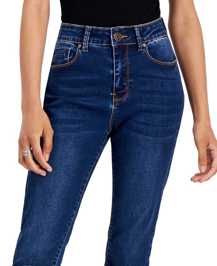Gogo Jeans Juniors' High-Waist Basic Curvy Skinny Jeans - Macy's