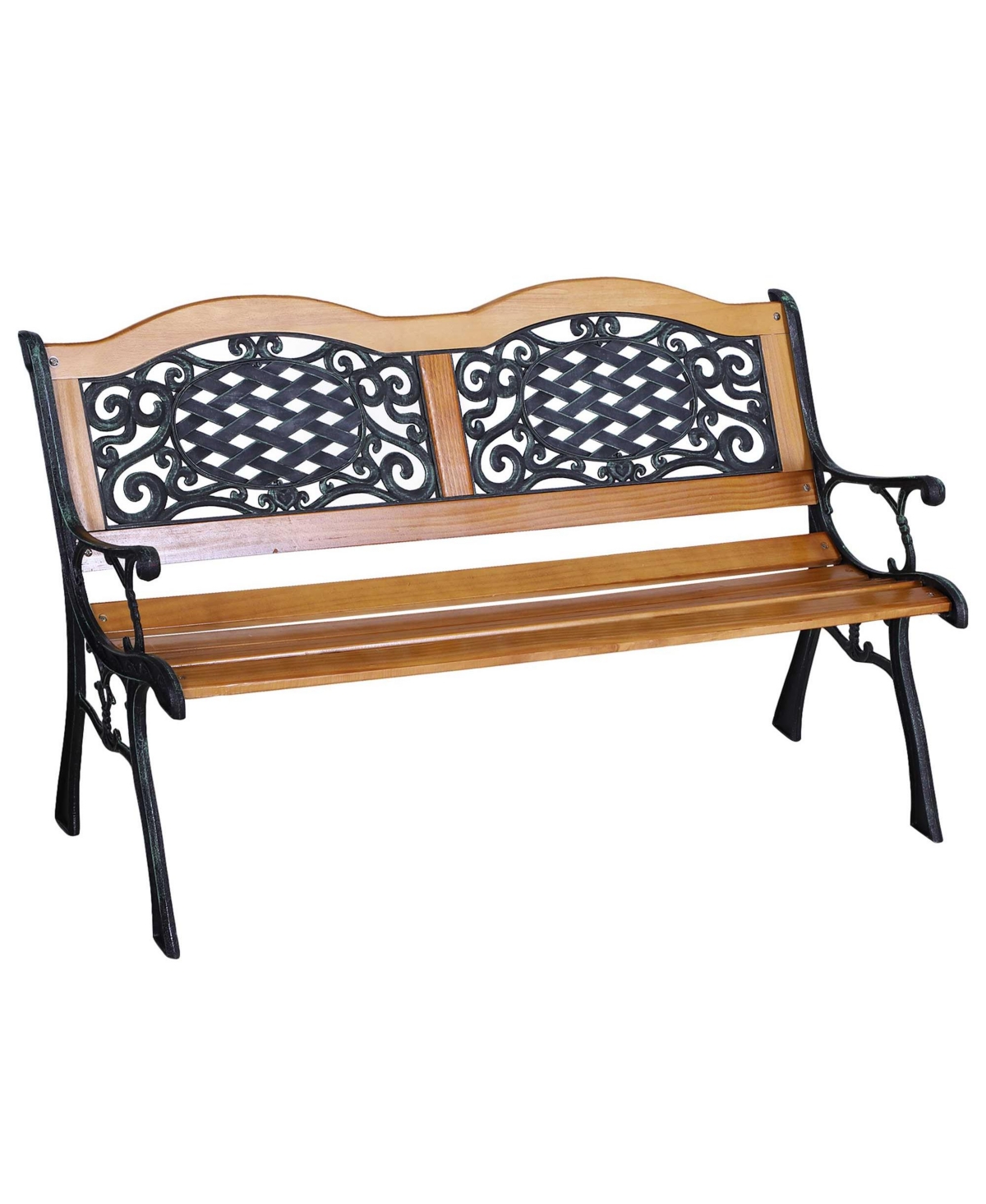 Click here for Outsunny 50 Garden Bench Outdoor Loveseat with Cas... prices