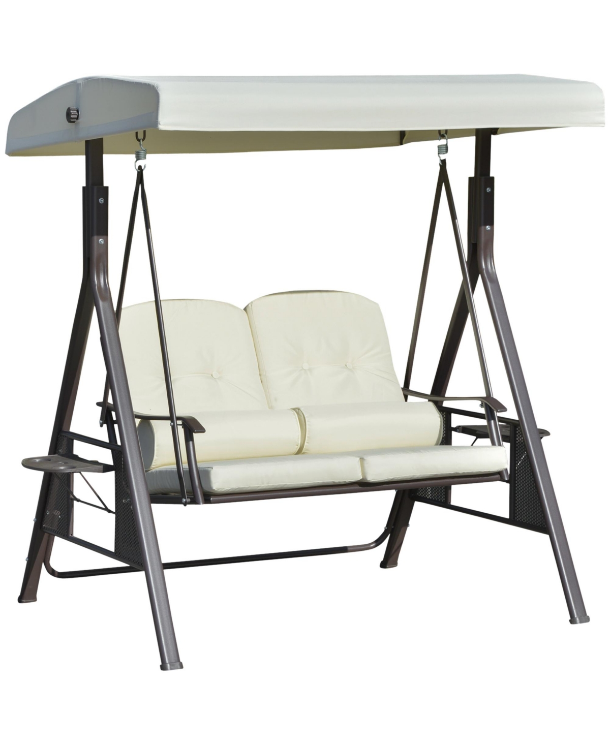 Click here for Outsunny 2-Person Patio Swing Bench with Adjustabl... prices