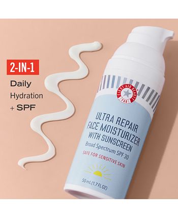 First Aid Beauty Ultra Repair Face Moisturizer With Sunscreen SPF 30, 1 ...