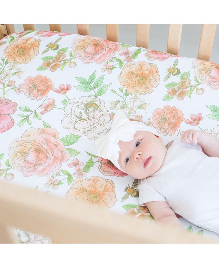 Honey Lemonade Super Soft Fitted Crib Sheet - Botanical Floral - Macy's