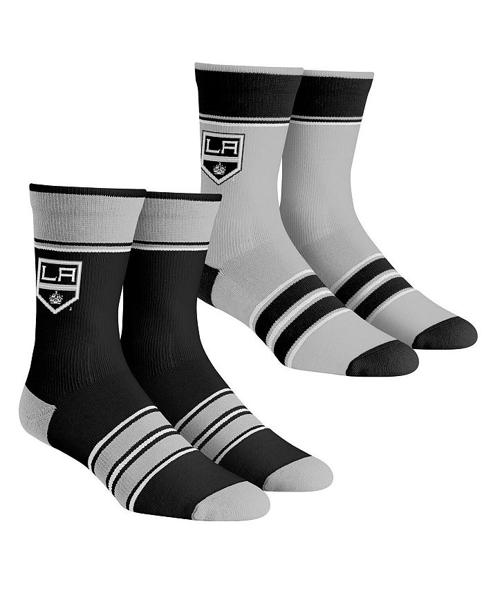 Rock 'Em Youth Big Boys and Girls Socks Los Angeles Kings Multi-Stripe ...