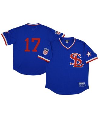 Men's Rings & Crwns #17 Royal St. Louis Stars Mesh Replica V-Neck ...