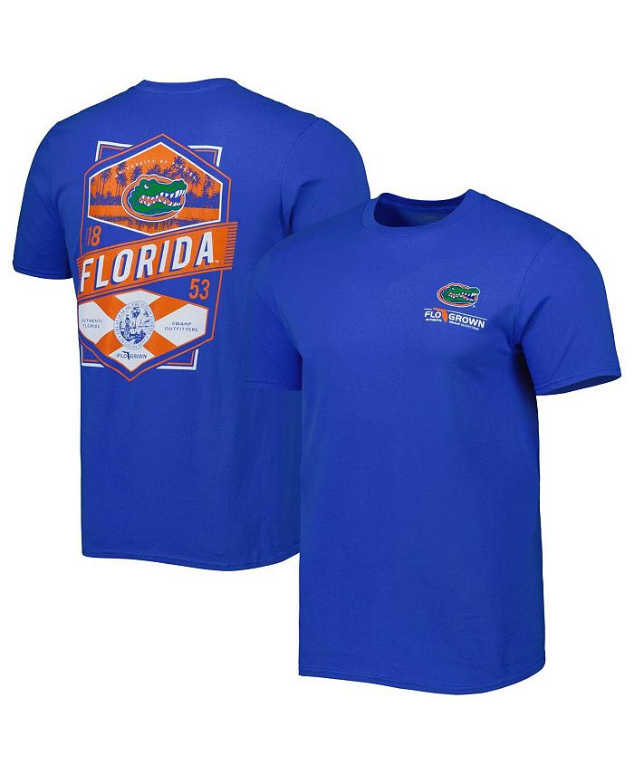 FLoGrown Men's Royal Florida Gators Double Diamond Crest T-shirt - Macy's