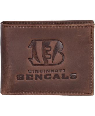 Men's Brown Cincinnati Bengals Bifold Leather Wallet - Macy's