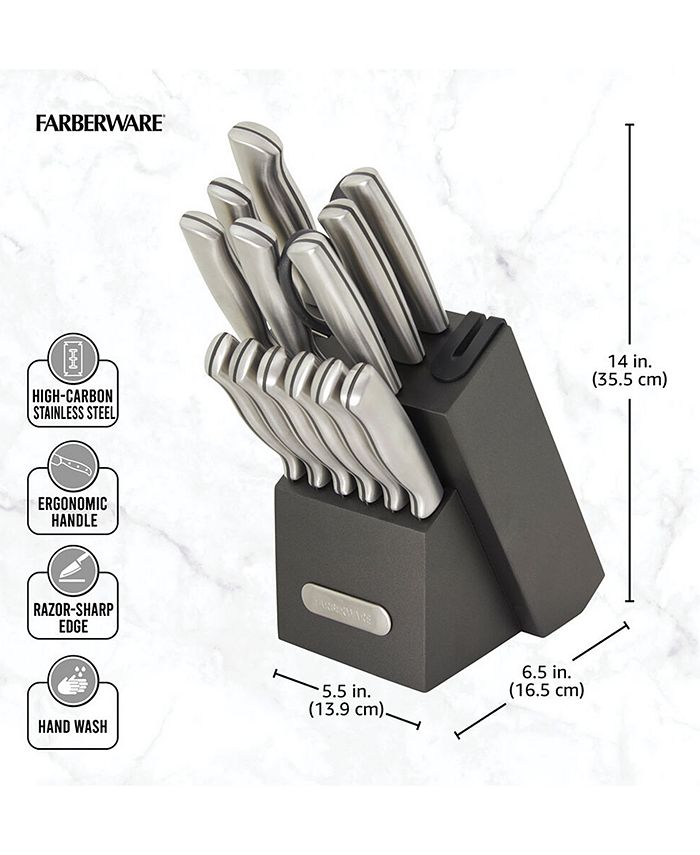 Farberware Edgekeeper 15-Piece Cutlery Set - Macy's