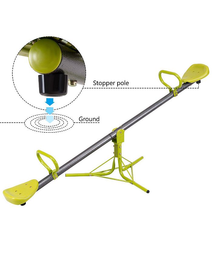 Costway Kids 360 Degree Rotation Seesaw Teeter Totter Outdoor Play Set ...