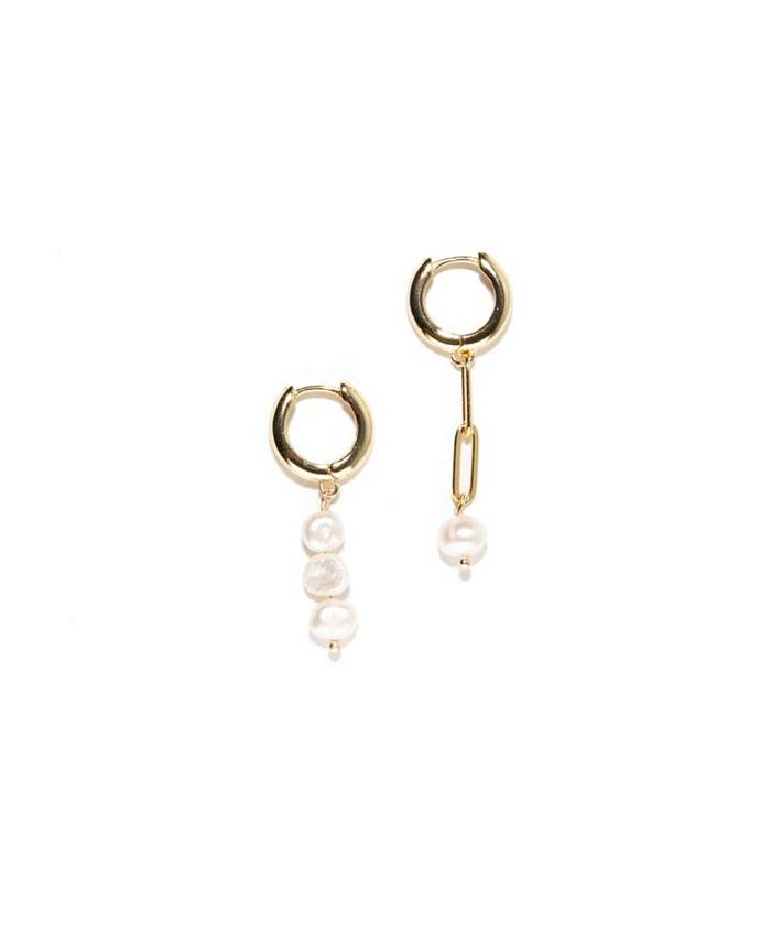 Joey Baby 18K Gold Plated Freshwater Pearls Mismatch Style - Aki ...