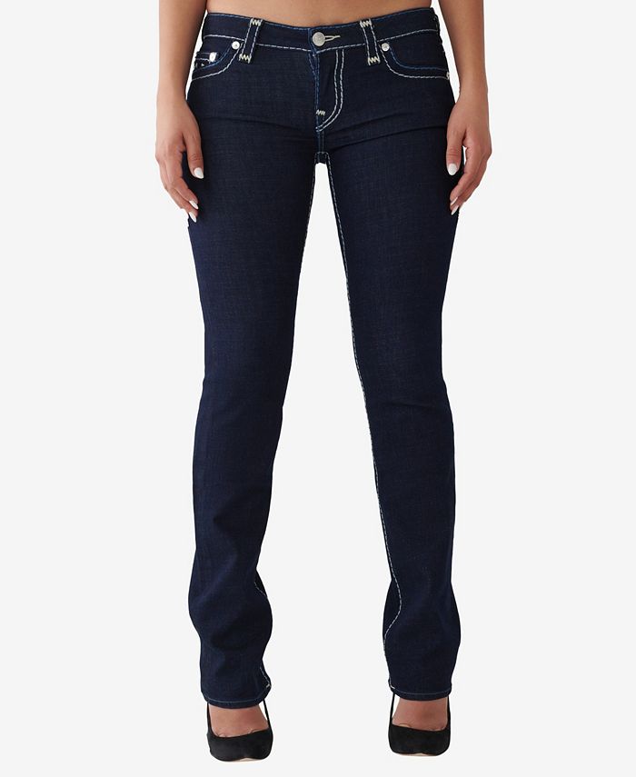 True Religion Women's Billie Super T Straight Jeans - Macy's
