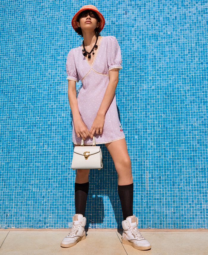 COACH Sammy 21 Luxe Refined Leather Small Satchel - Macy's