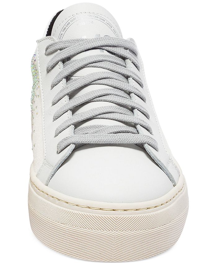 P448 Women's Thea Embellished Lace-Up Low-Top Sneakers - Macy's
