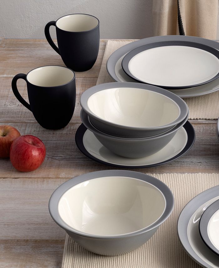 Noritake Colorwave Curve Mixed 16-Pc. Dinnerware Set, Service for 4 ...