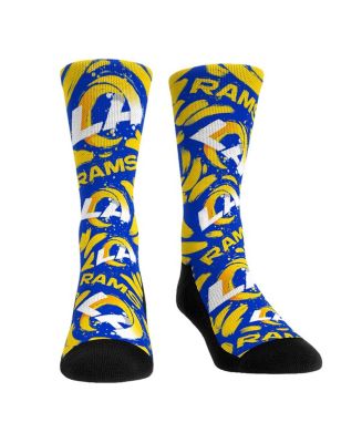 Men's and Women's Rock 'Em Socks Los Angeles Rams Allover Logo and ...
