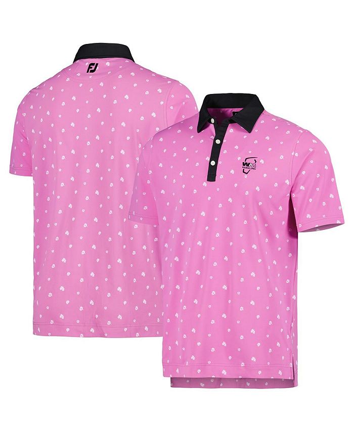 FootJoy Men's Purple WM Phoenix Open Scattered Floral Stretch Pique ...