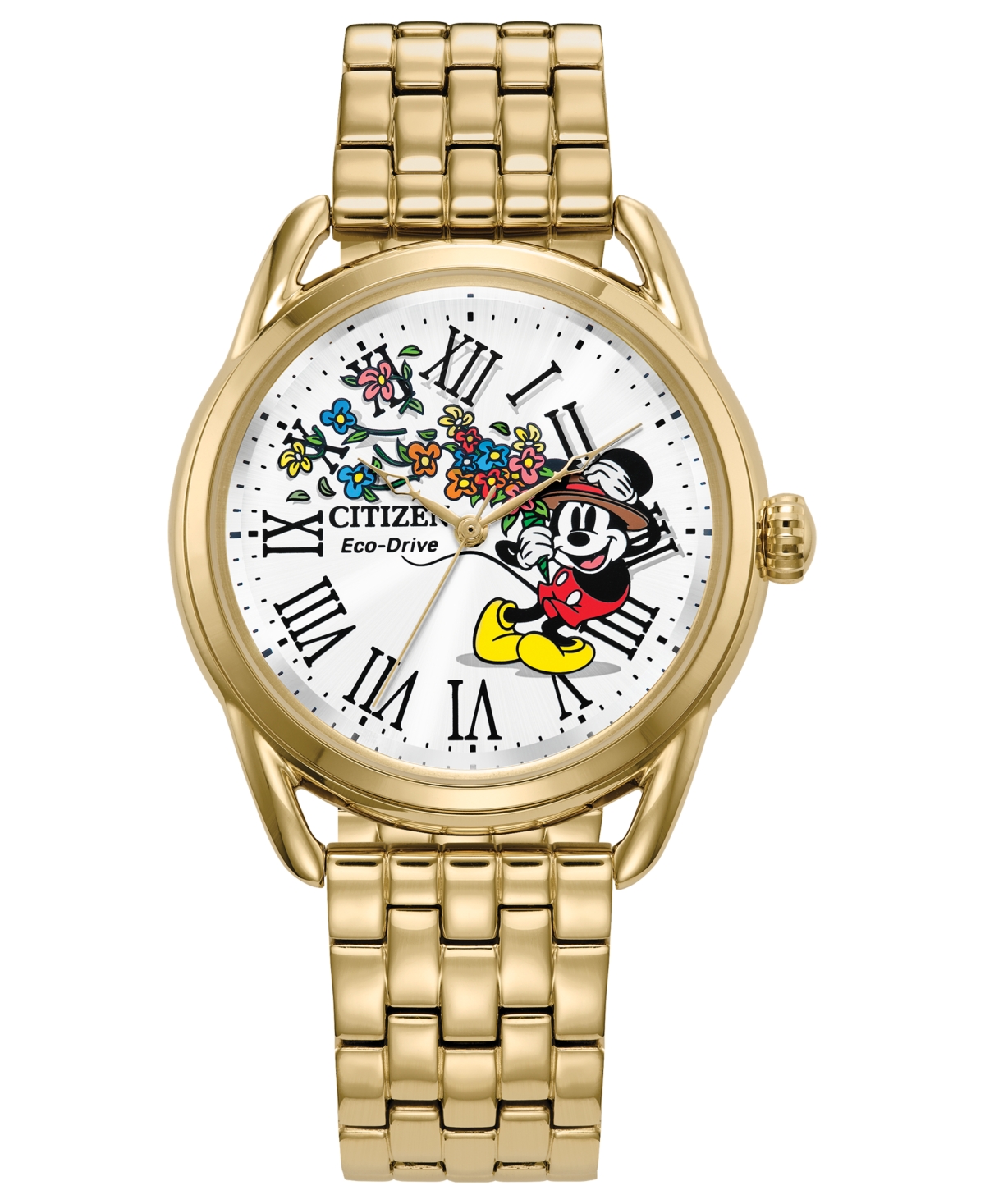 Click here for Citizen Eco-Drive Womens Mickey Mouse Gold-Tone St... prices