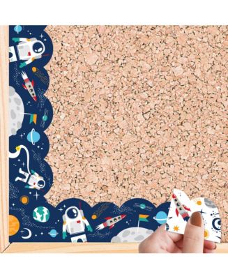 Big Dot of Happiness Outer Space Galaxy - Scalloped Classroom Decor ...