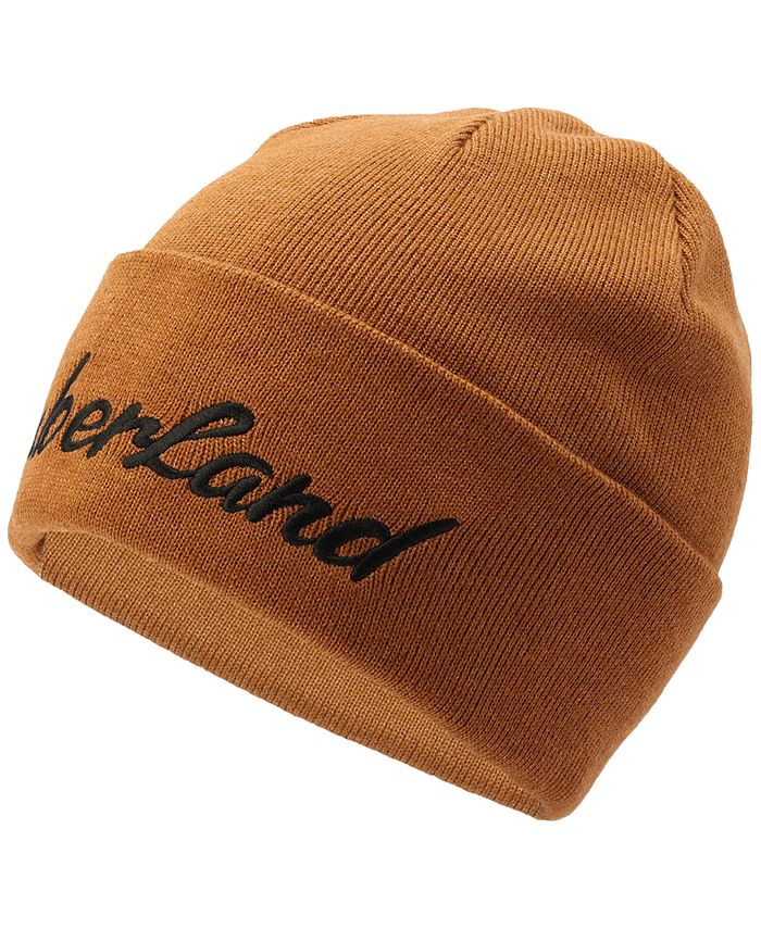 Timberland Men's Cuffed Embroidered Logo Beanie - Macy's