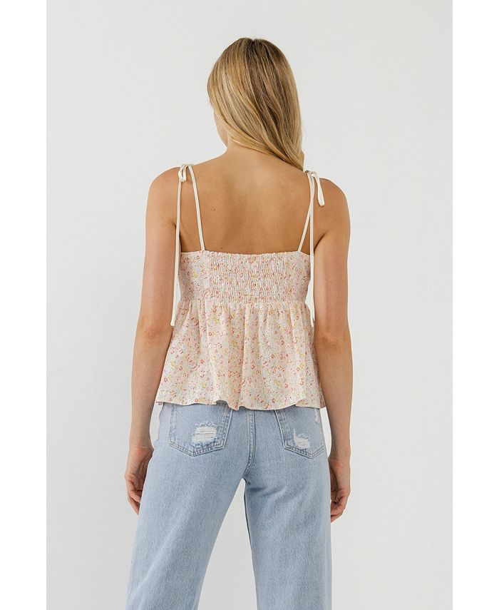 Free the Roses Women's Straps with Floral Top - Macy's