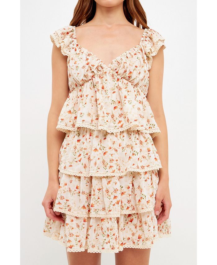 Free the Roses Women's Ruffle Sleeve Sweetheart Neckline Top - Macy's