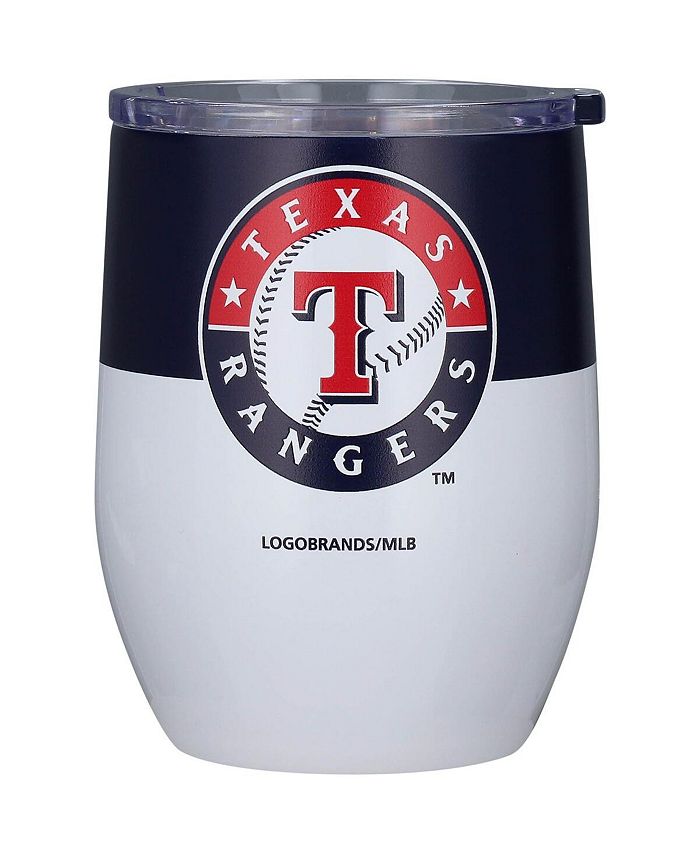 Logo Brands Texas Rangers 16 Oz Colorblock Stainless Steel Curved ...