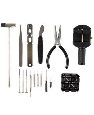 16-Piece Watch Repair Kit - DIY Tool Set for Repairing Watches Includes ...