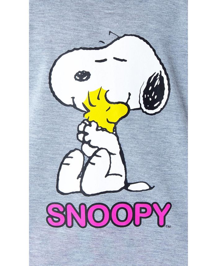 Peanuts Big Girls Pajamas Snoopy and Woodstock T-Shirt And Shorts Pajama Set - Macy's
