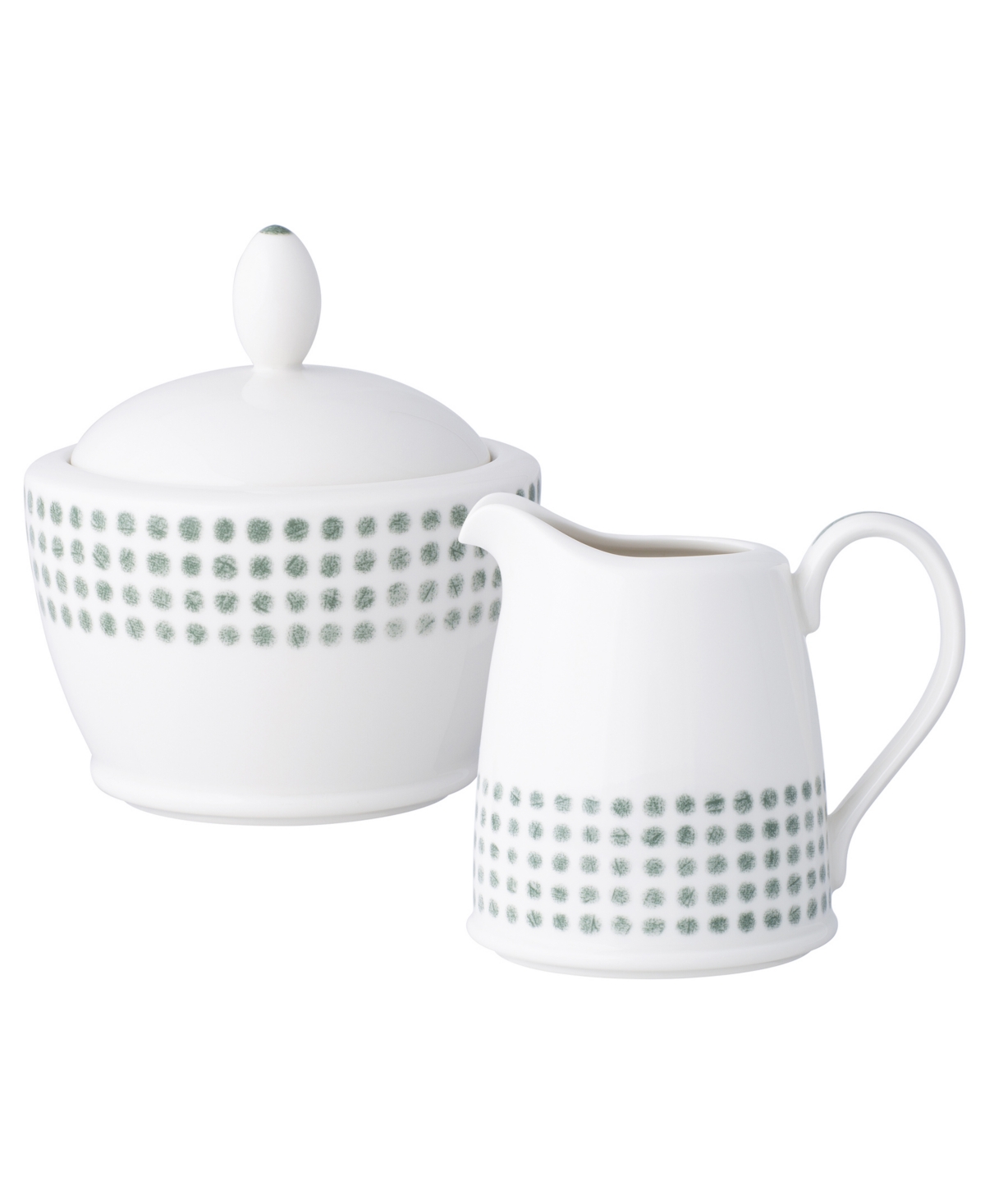 Click here for Noritake Hammock Sugar and Creamer  Set of 2 - Gre... prices