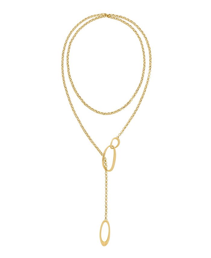 Calvin Klein Women's Stainless Steel Oval Chain Necklace - Macy's