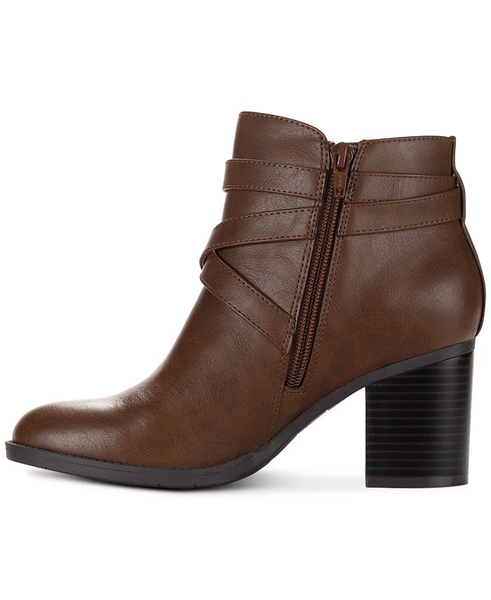 Style & Co Harmonyy Buckled Dress Booties, Created for Macy's - Macy's