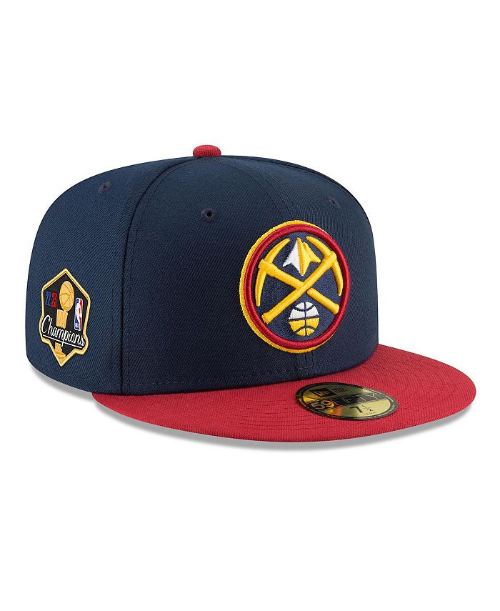 New Era Men's Navy, Red Denver Nuggets 2023 NBA Finals Champions Side ...
