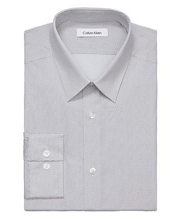 Calvin Klein Men's Steel+ Slim Fit Stretch Wrinkle Free Dress Shirt - Macy's
