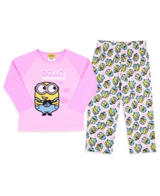 Despicable Me Toddler Girls Minions Bello 2-PC Raglan Shirt and Pant ...