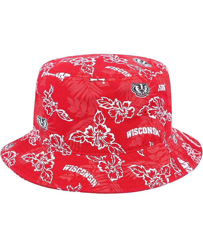 Reyn Spooner Men's Red Wisconsin Badgers Floral Bucket Hat - Macy's
