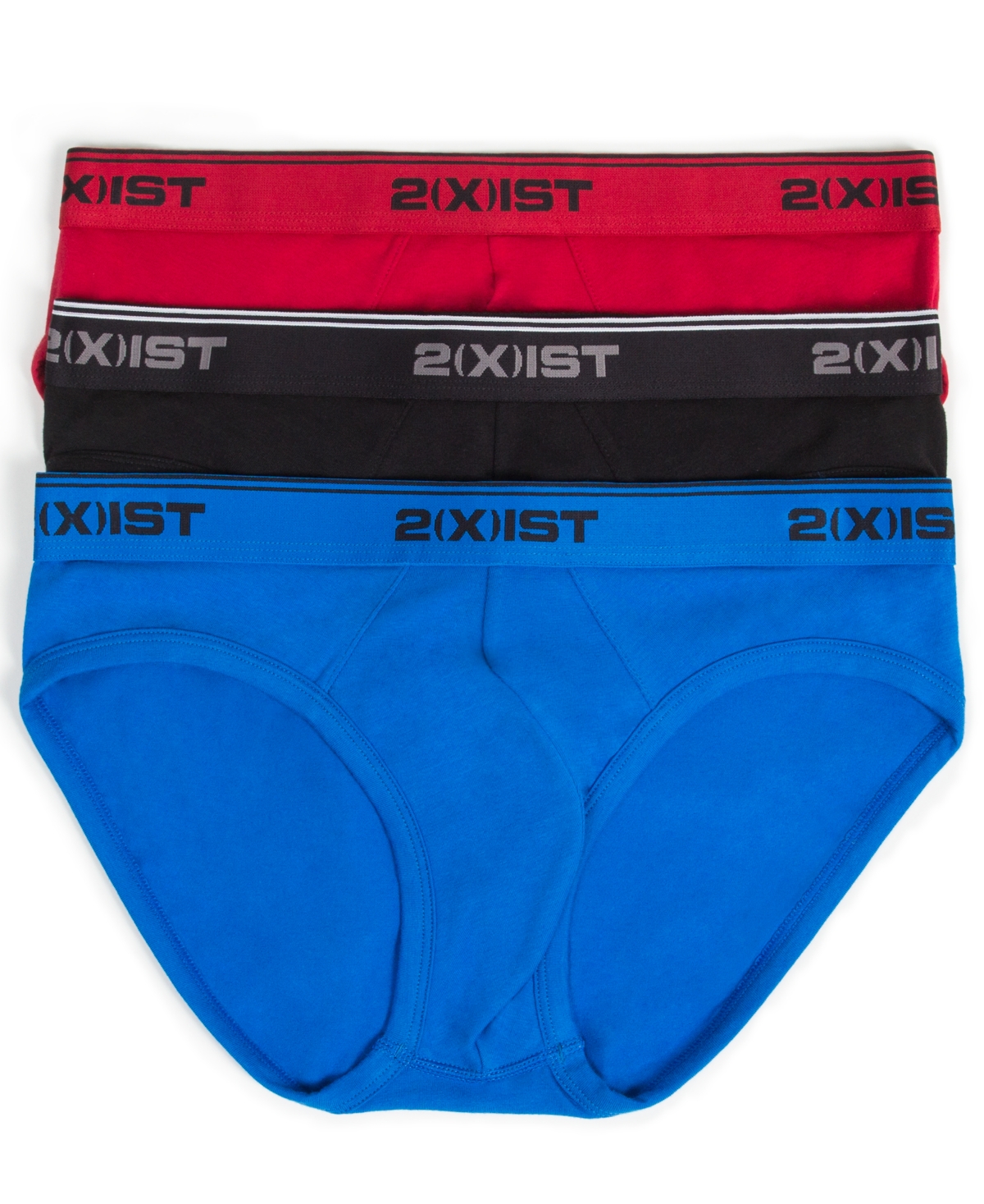 Click here for 2(x)ist Cotton Stretch No Show Brief 3 Pack - Red/... prices