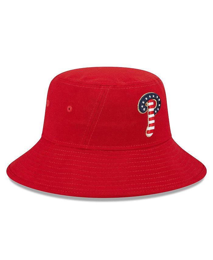 New Era Men's Red Philadelphia Phillies 2023 Fourth of July Bucket Hat ...
