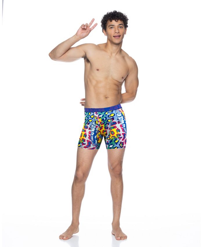 Joe Boxer Men's Bright Cheetah Boxer Briefs, Pack of 4 - Macy's