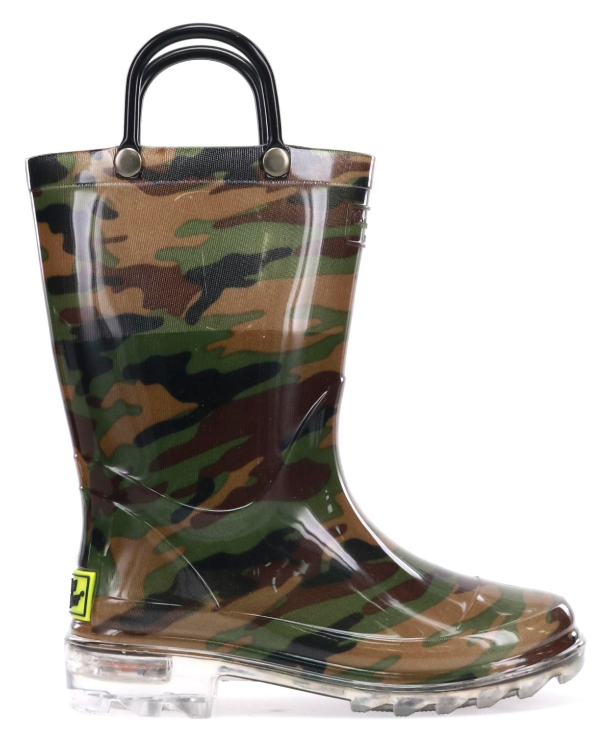 Click here for Toddler & Little Boys Lighted Camo Rain Boot - Gre... prices