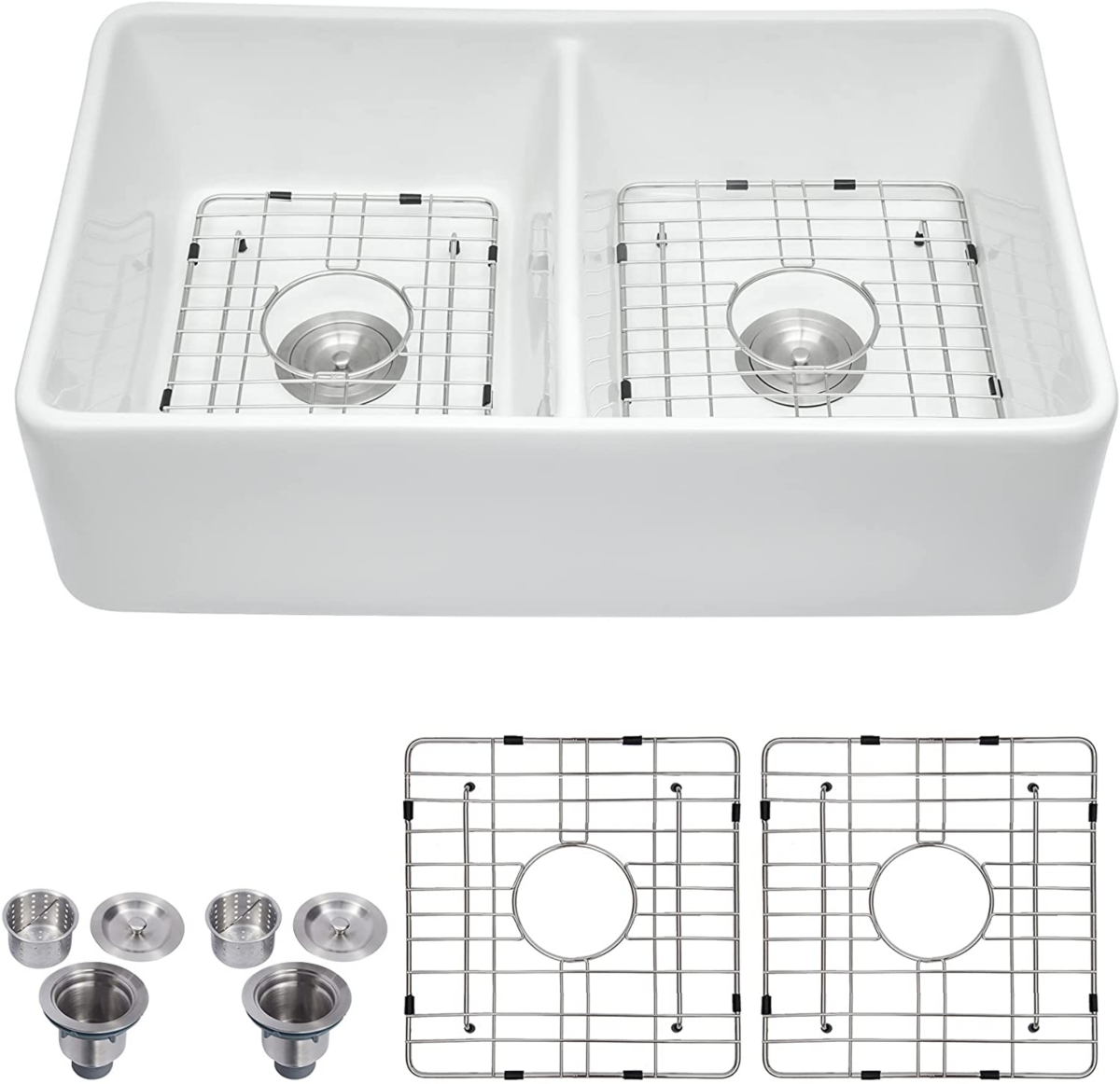 Click here for Streamdale 32 L X 20 W Double Basin Farmhouse Kitc... prices