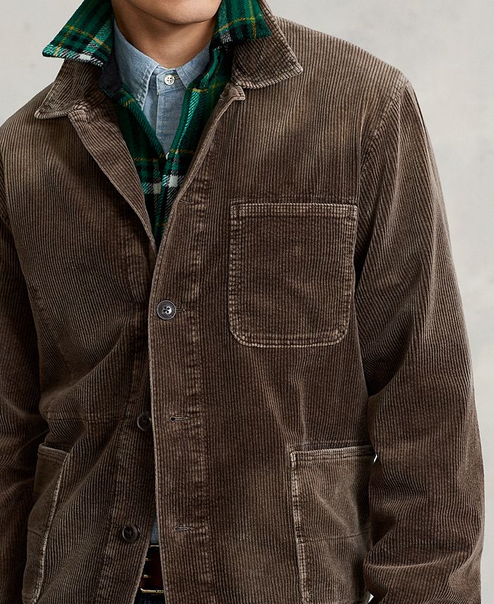 Polo Ralph Lauren Men's Stretch Corduroy Chore Jacket - Macy's