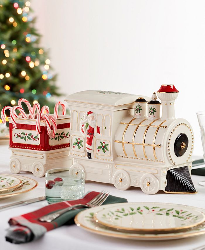 Lenox Holiday Figural Train Buffet Caddy - Macy's