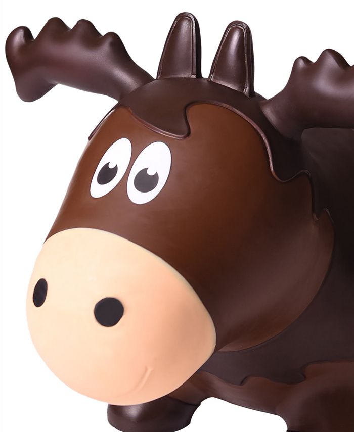 Farm Hoppers Moose Ride-On Toddler Inflatable Bounce Toy - Macy's