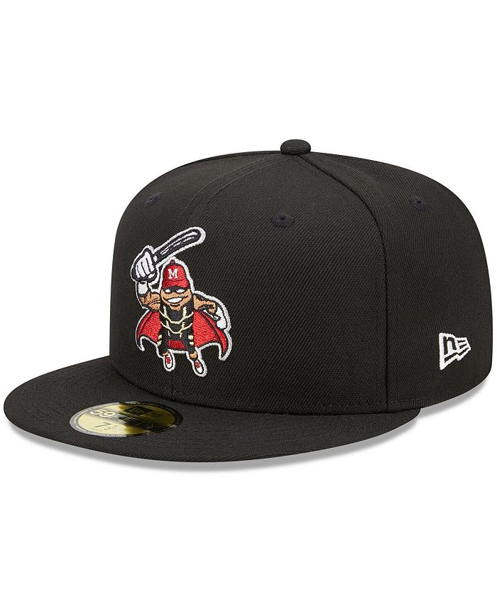 New Era Men's Black Modesto Nuts Marvel x Minor League 59FIFTY Fitted ...